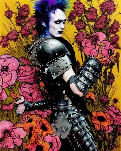 portrait of a skinny punk goth roald dahl wearing | Stable Diffusion ...