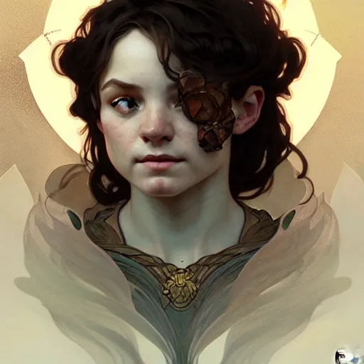 halfling portrait, rough daker skin, moon, ashes, | Stable Diffusion ...