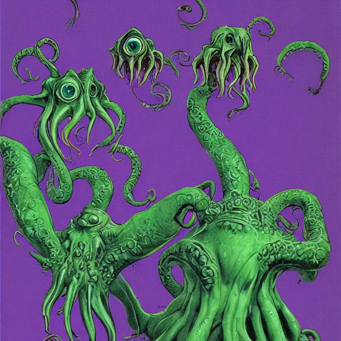 art by roger dean. cute cthulhu icon avatar | Stable Diffusion | OpenArt