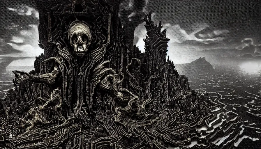highly detailed dark rotting god sit on the tron, in | Stable Diffusion ...