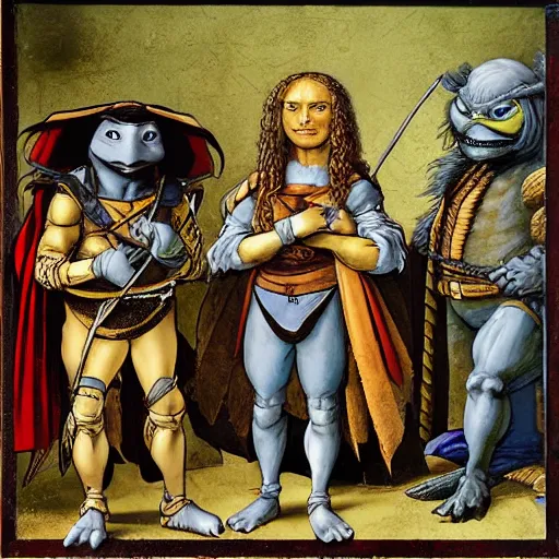 renaissance painting of a teenage mutant ninja turtle | Stable ...
