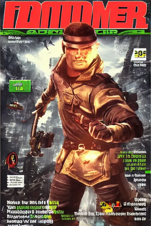 a scan of the cover of a game informer magazine | Stable Diffusion ...