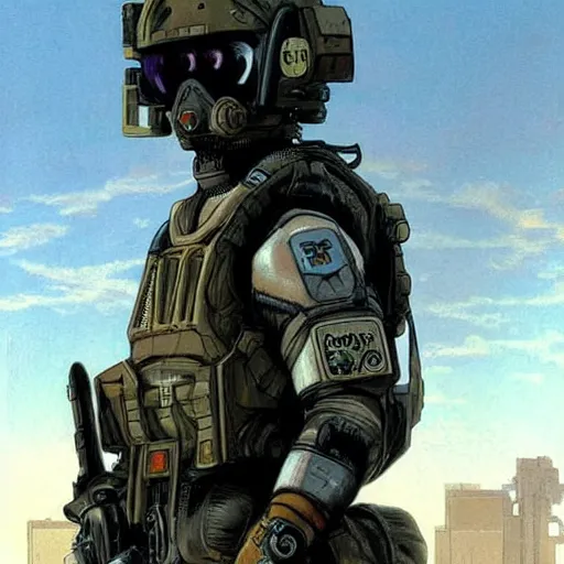Vernon. USN special forces futuristic recon operator, | Stable ...