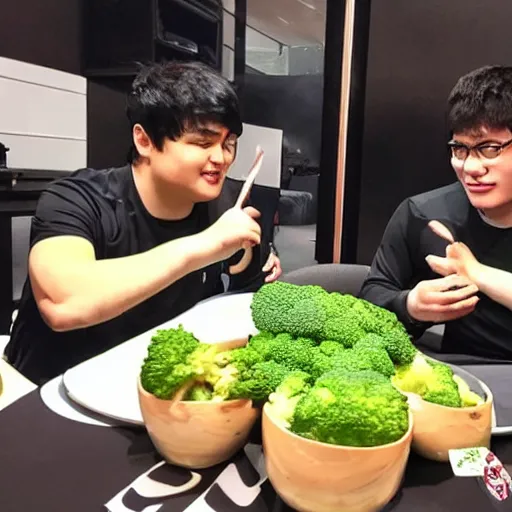 Huni is retiring. He is eating broccoli together with | Stable ...