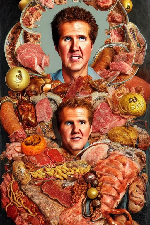hyper realistic portrait painting of will farrell ( | Stable Diffusion