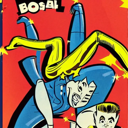 surreal comic book cover with 1 9 5 0 s cartoon | Stable Diffusion ...