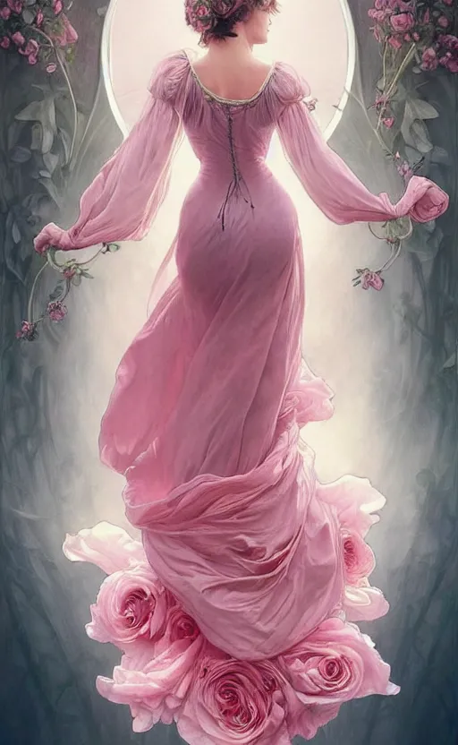 !!beautiful!! woman dressed in a vaporous wrapped | Stable Diffusion