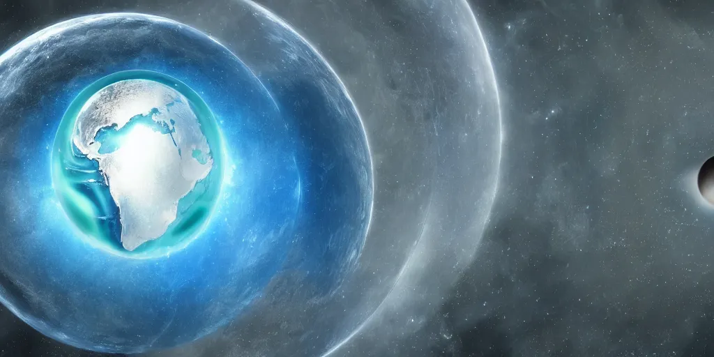 a highly accurate vision of planet earth suspended in | Stable ...