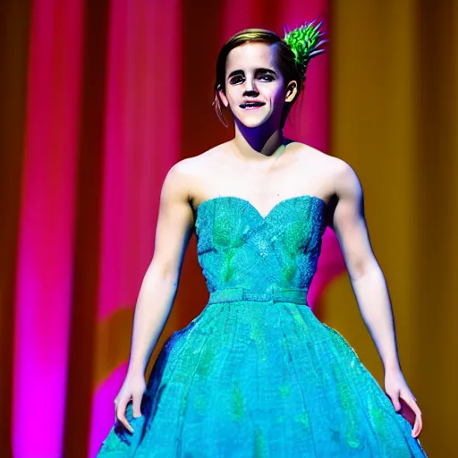 emma watson as a pineapple on stage at a beauty pagent | Stable ...