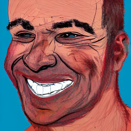 a man with a smile, half of his head is rotting, | Stable Diffusion