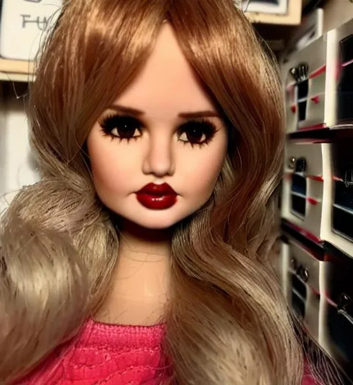Debby Ryan Turned Into A Doll Jn A Doll Box On A Sh Openart