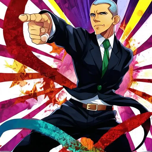 Ultra Instinct Obama and Super Saiyan God Biden vs H... | OpenArt