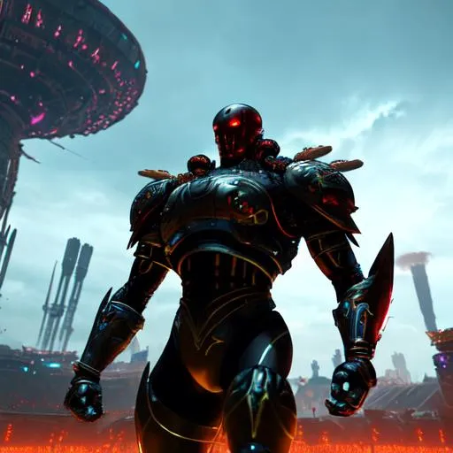 8k portrait of two aggressive futuristic gladiators... | OpenArt