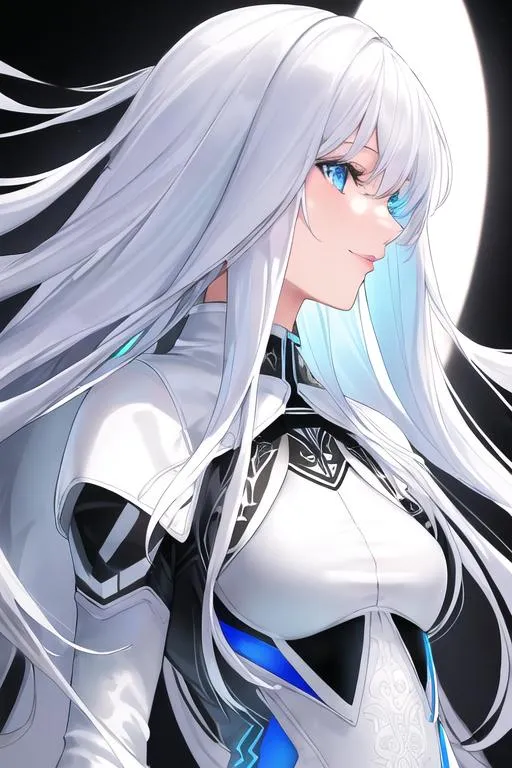 side view medium close up portrait, looking from bel... | OpenArt