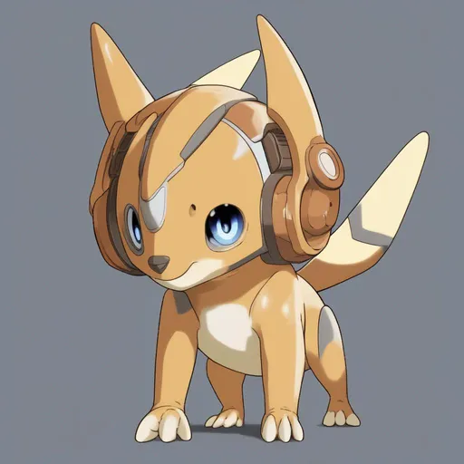 Digimon who's bangs hide its eyes It has two long e...