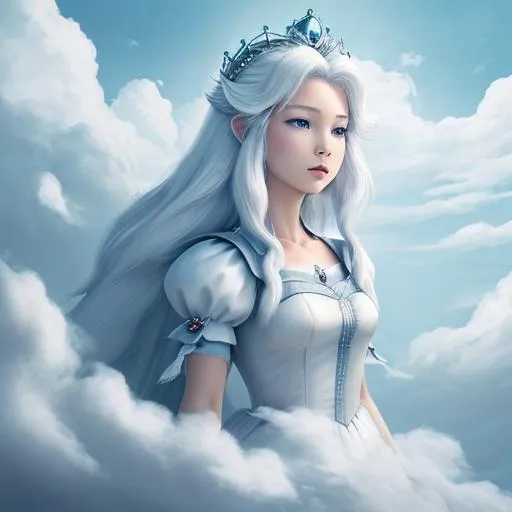 cloud princess cloud white