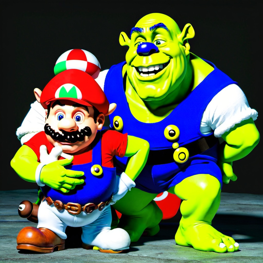 Shrek and Mario combo