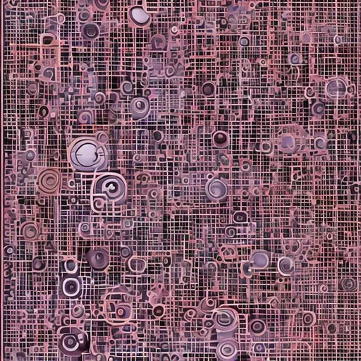 abstract rectangles and circles, transparent | OpenArt