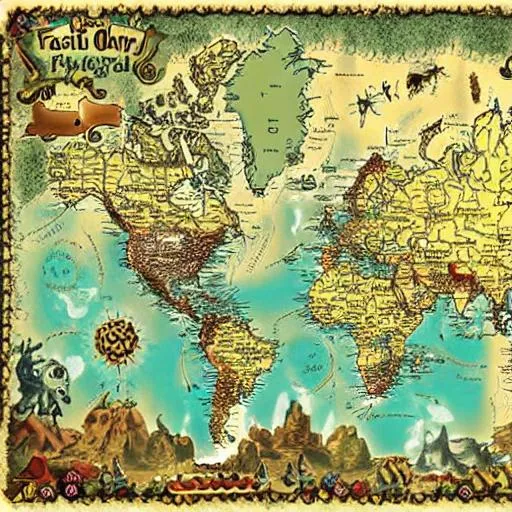 Fantasy world map | OpenArt