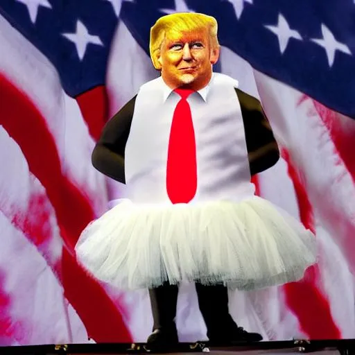 donald trump in a tutu