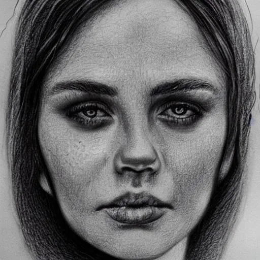 face of russia detailed portrait art pencil