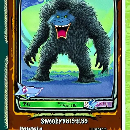 swamp yeti on Pokemon card
