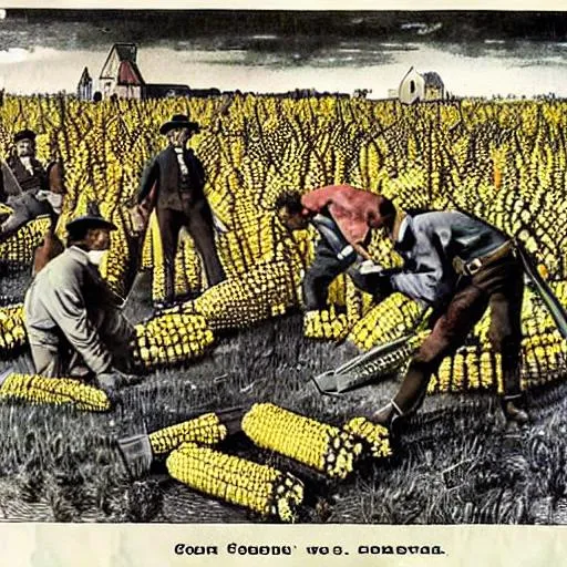 corn wars (colorized 1893) | OpenArt
