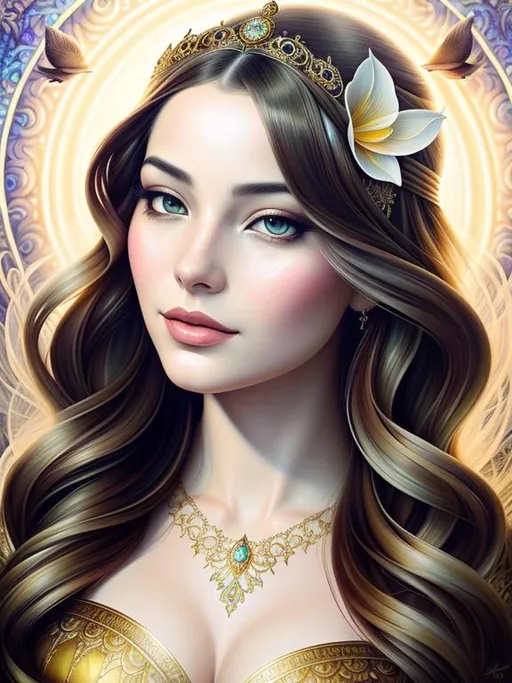 Create a breathtaking and lifelike painting inspired...