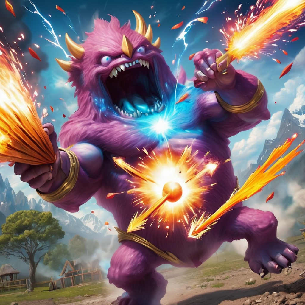 Wonder Magnum Monster that fires off magic arrow tha...