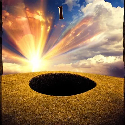 The end with a rip in the sky and a god peeking through | OpenArt