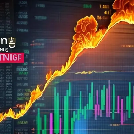 an uptrend trading trend wih fire