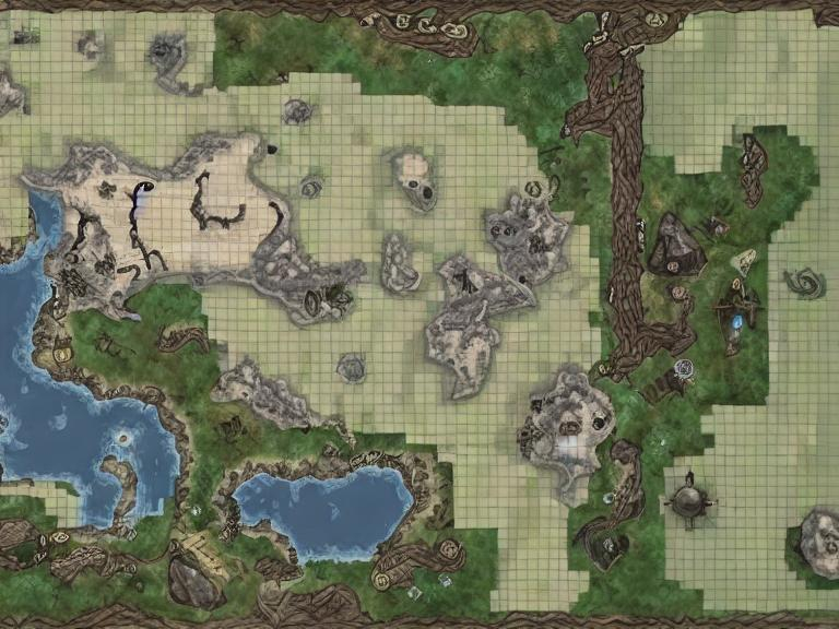 D&D, battle, map, detailed, high qaility, 4k
