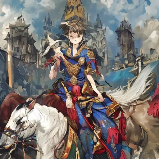 Anime boy with royal clothes | OpenArt