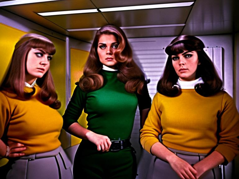 Full body photo of 60's eurospy film operative wome... | OpenArt