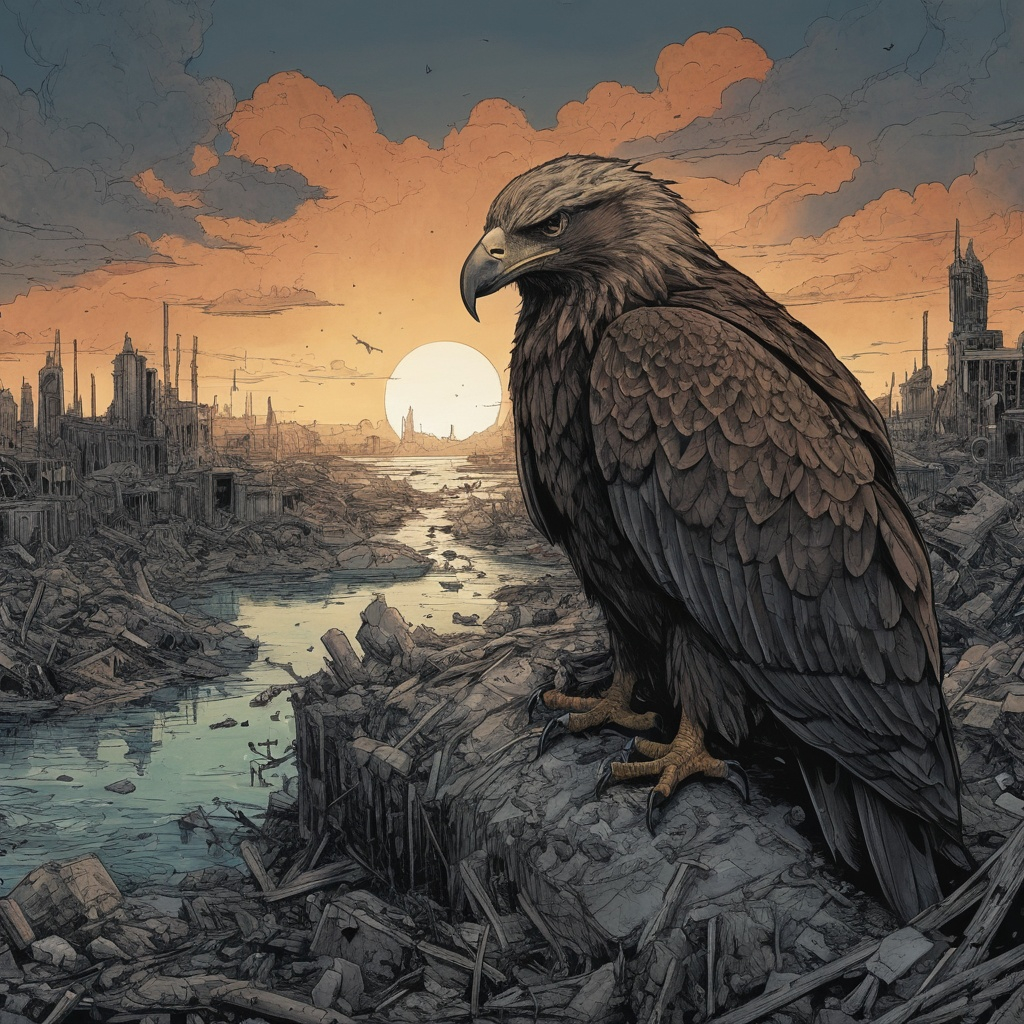(gothic style dark comic book illustration, full co...