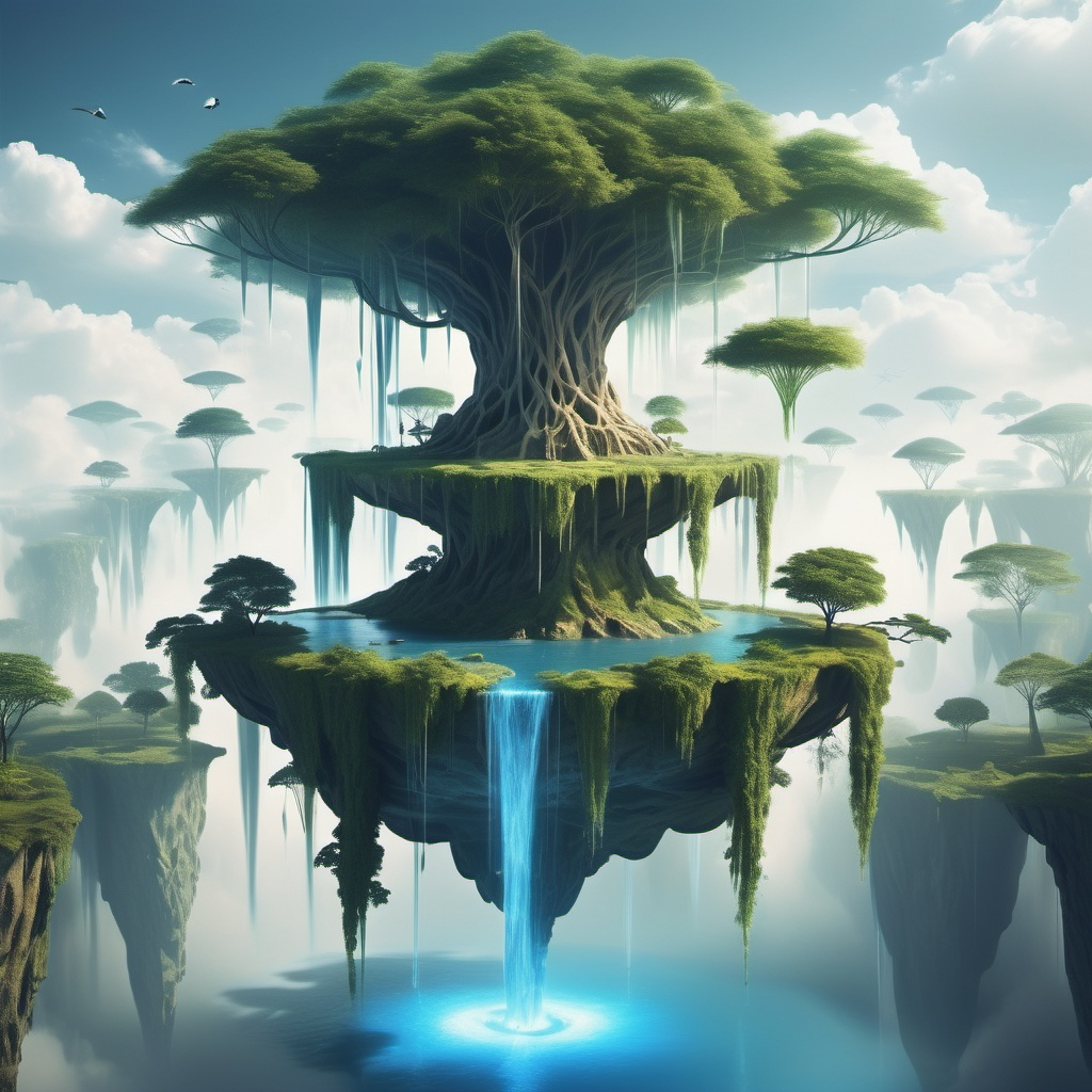Floating islands with inverted waterfalls? That's a...