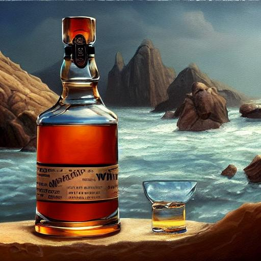 a painting of a whisky on rock, a detailed matte pai... | OpenArt