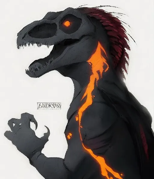 Glowing red and black | OpenArt