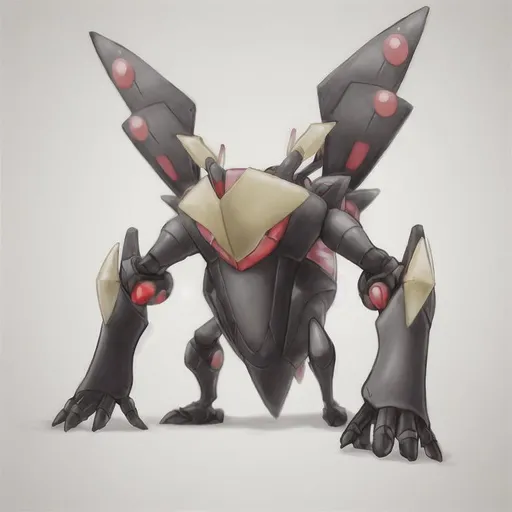 a steel/bug type pokemon with red exoskeleton that c...