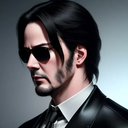 Keanu reeves,as Neo from the matrix , shades, kung-f... | OpenArt