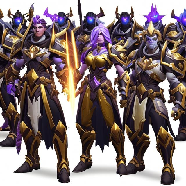 lightforged human army of paladins lvl 60