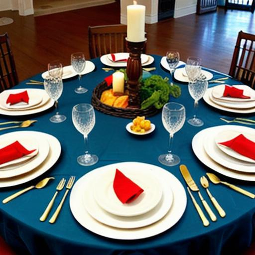 A table set for dinner | OpenArt