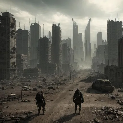 a big city in a post apocalyptic environment | OpenArt