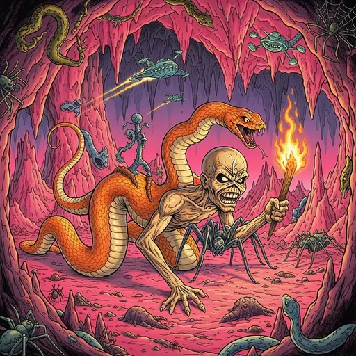 Iron maiden Eddie bilder und Eddie mit purpurrote la...