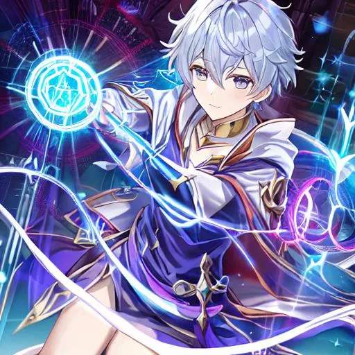 A spellcaster mage boy | OpenArt