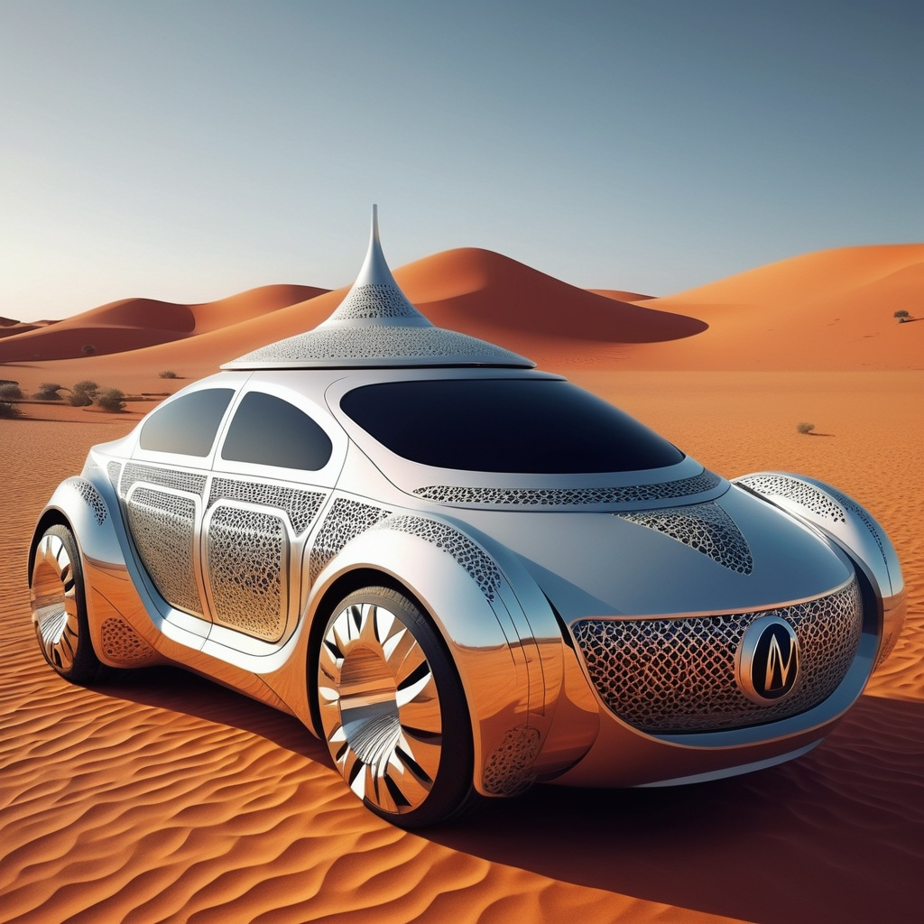 car futuristic moroccan style