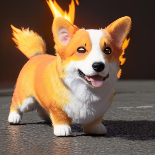 a corgi putting out fire | OpenArt