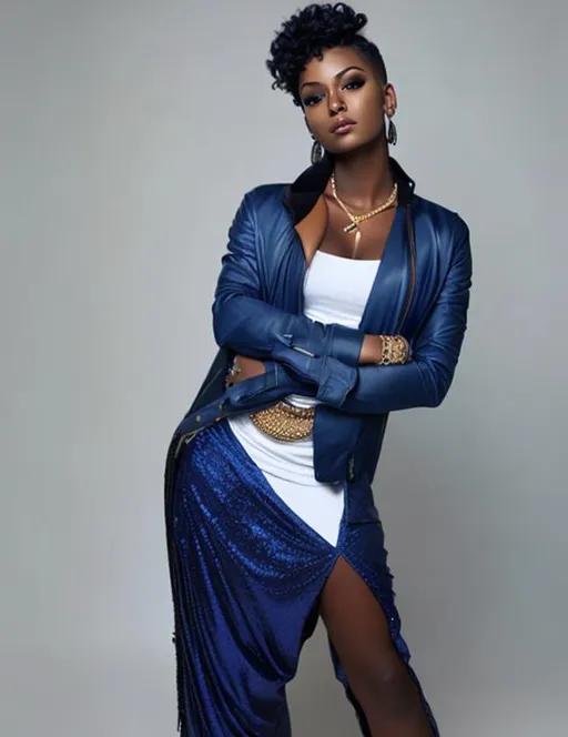 caribbean dark-skinned female human mohawk