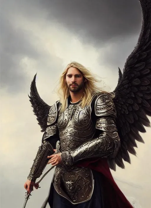 Portrait of {Lucifer The Angel} with {Blonde} long h... | OpenArt