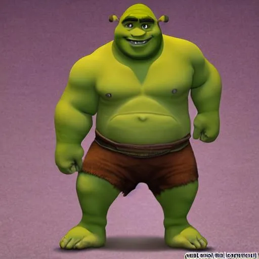 muscular Shrek | OpenArt